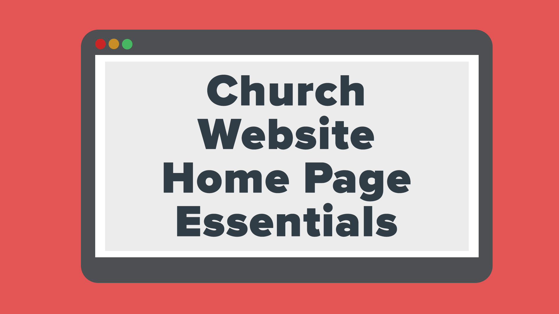 Church Website Home Page Essentials