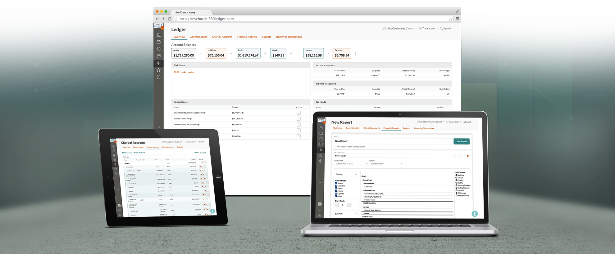 Church Accounting Software | Church360° Ledger by CTS