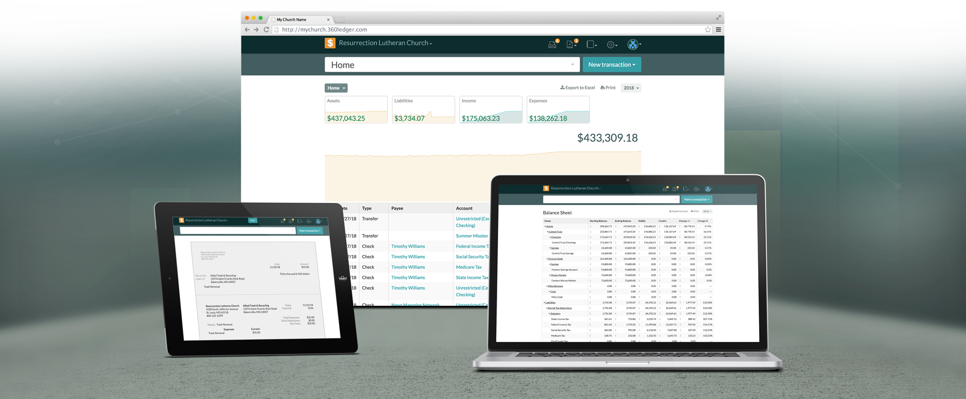 Church360º Ledger - Web-Based Church Finance Software