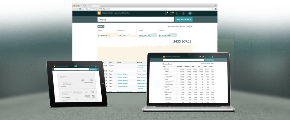 Church360º Ledger - Web-Based Church Finance Software
