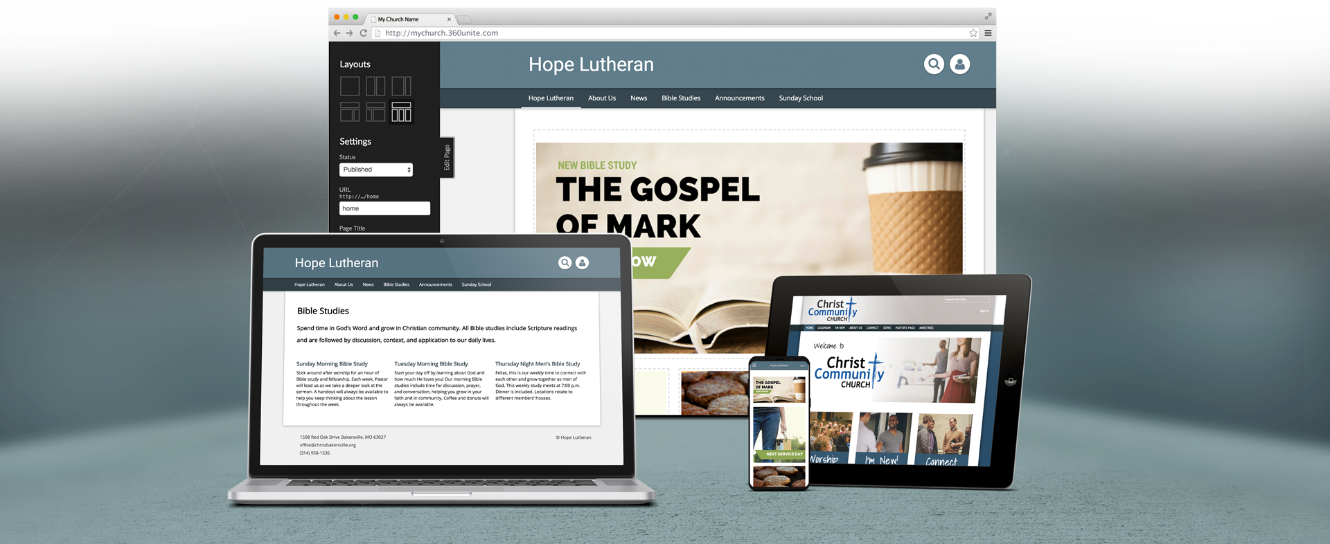 User-Friendly Church Website Builder | Church360° Unite
