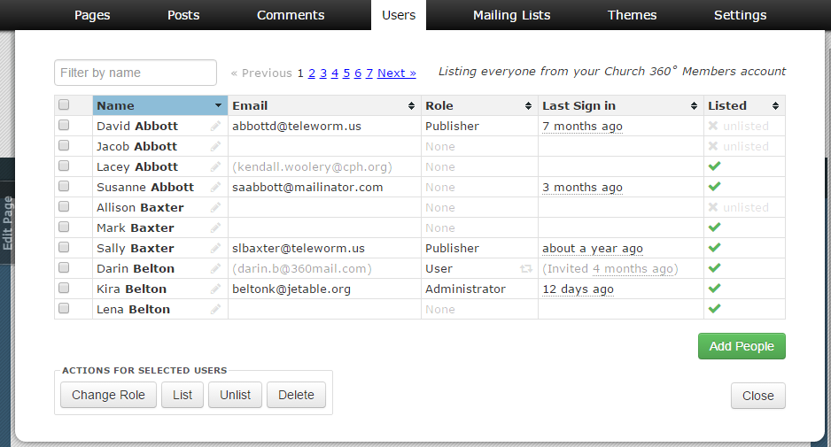 Church360° Unite Redesign